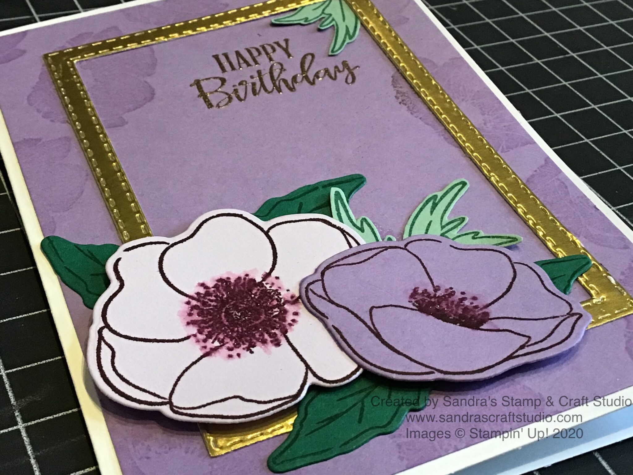 GORGEOUS POSIES - BLOG HOP - Sandra's Craft Studio